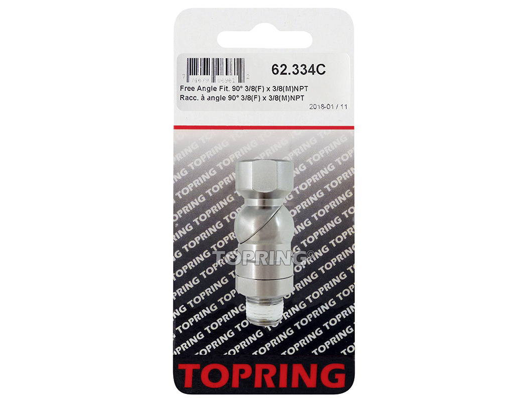 TOPRING Raccord 90° 3/8(F) x 3/8(M)NPT AIRPRO