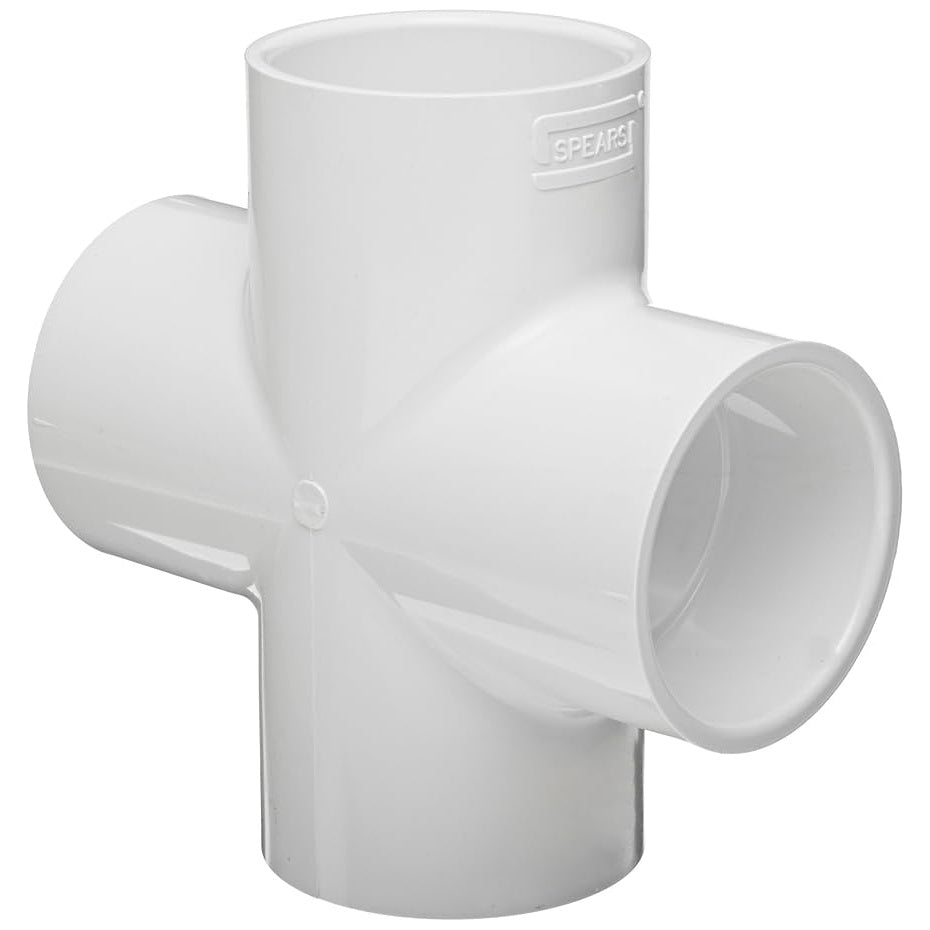 Croix en PVC blanc SCH40 1-1/4" Spears